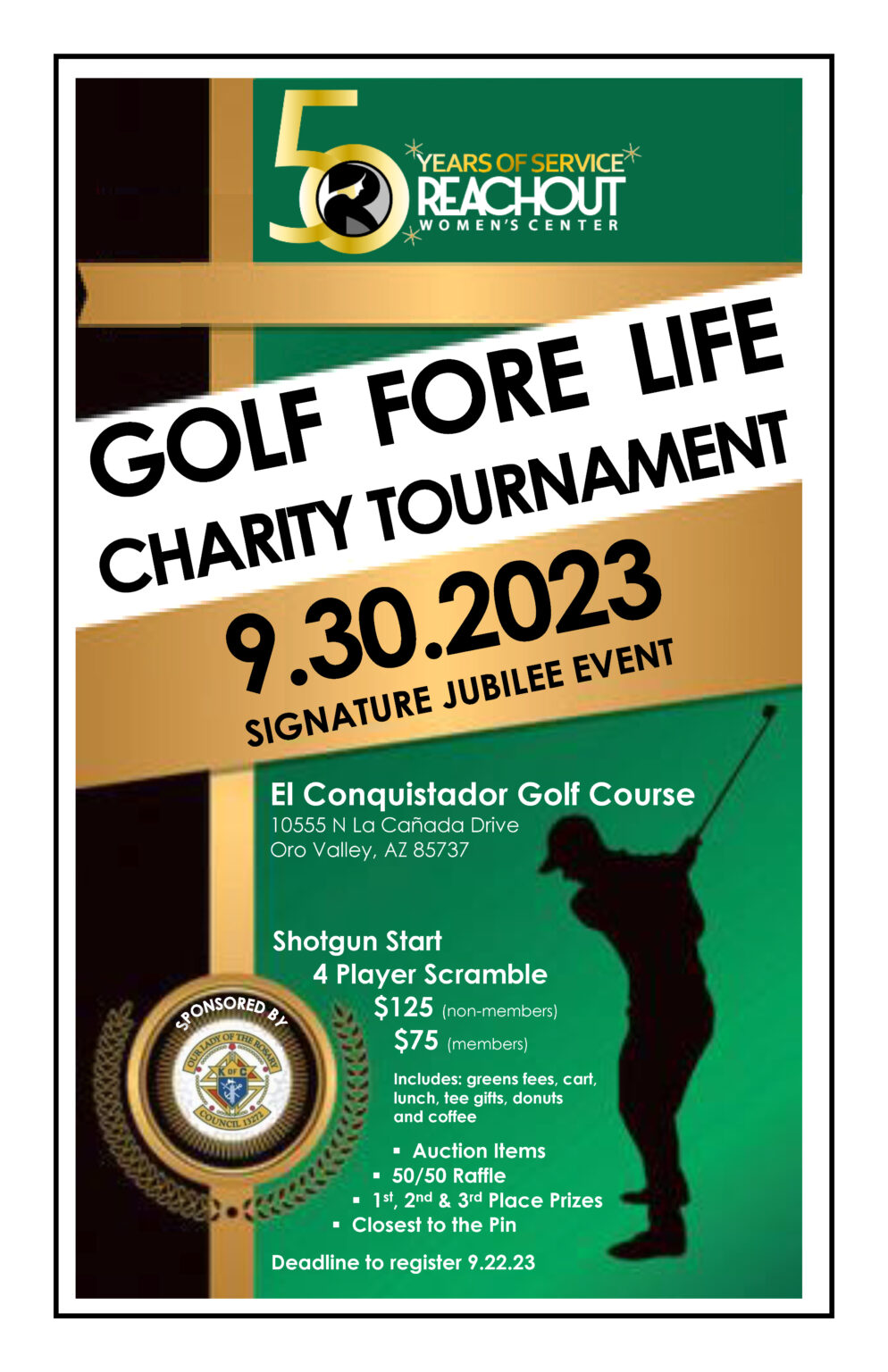 Golf Tournament | Reachout Womens Center